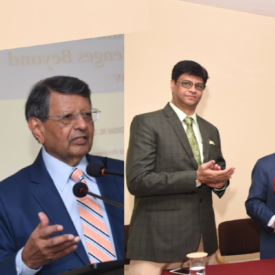 Dr. Jagdish N. Sheth, Prof. of Marketing, Emory University, addressing the Deans and Directors ...