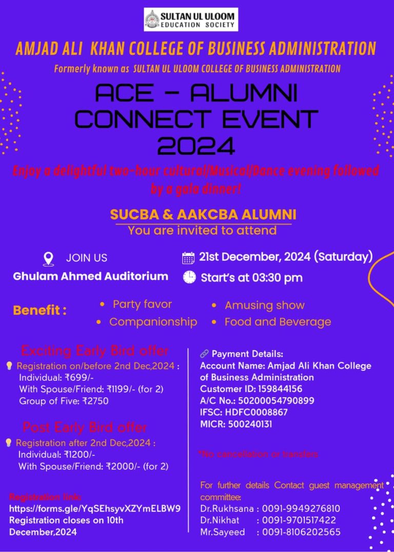 AMJAD ALI KHAN COLLEGE OF BUSINESS ADMINISTRATION – Sculpting Managers ...